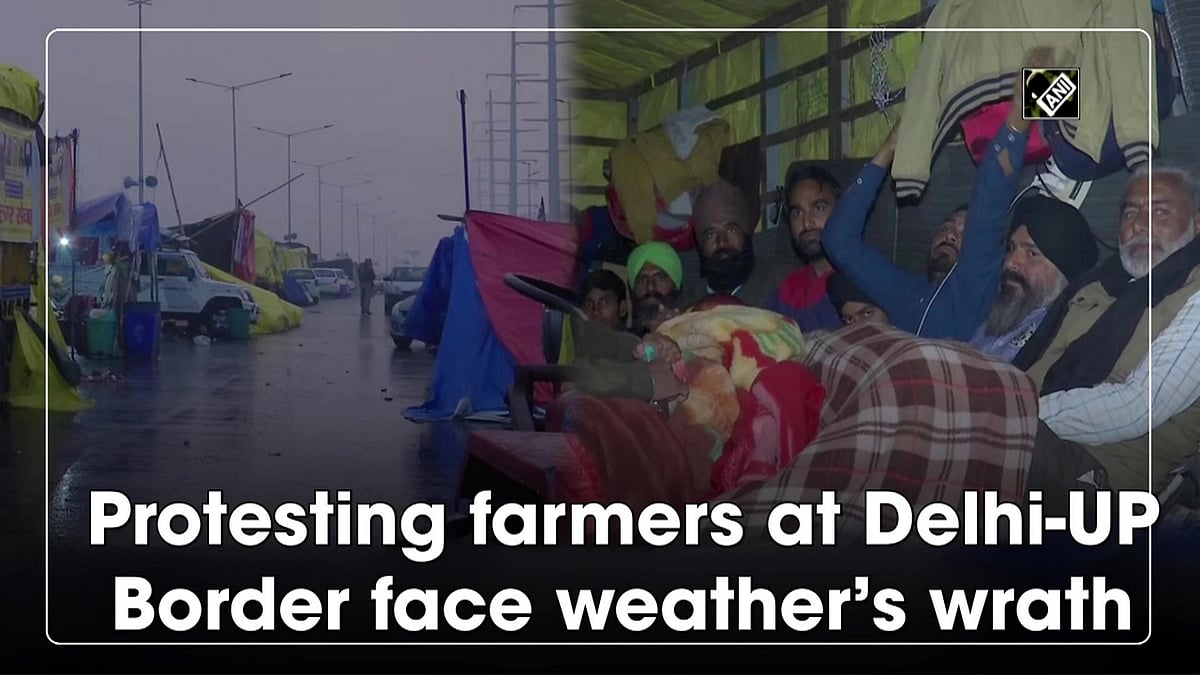 Agitating farmers at Ghazipur border face weather's wrath