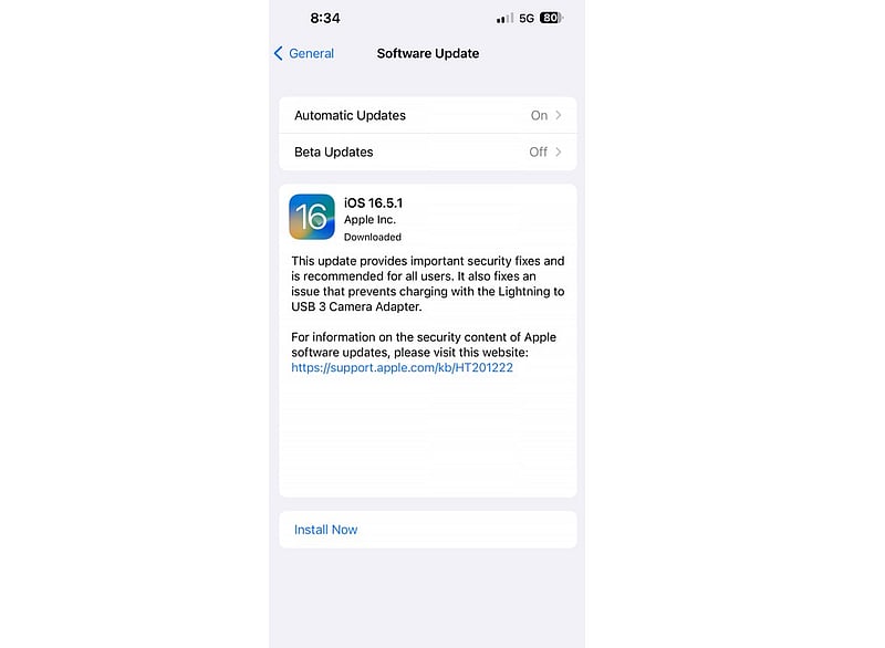 Apple rolls out iOS 16.5.1 with critical security patch to iPhones