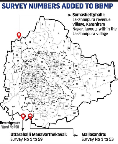 BBMP limits expand by 4 sq km as govt adds five villages