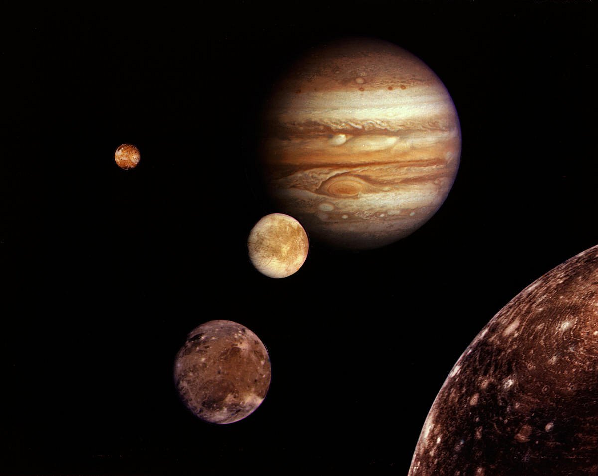 Jupiter's ocean moons raise one another's tides