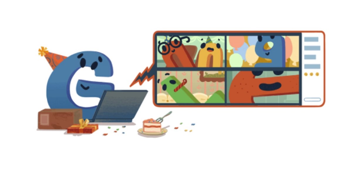 Google celebrates turning 22 with video calling doodle