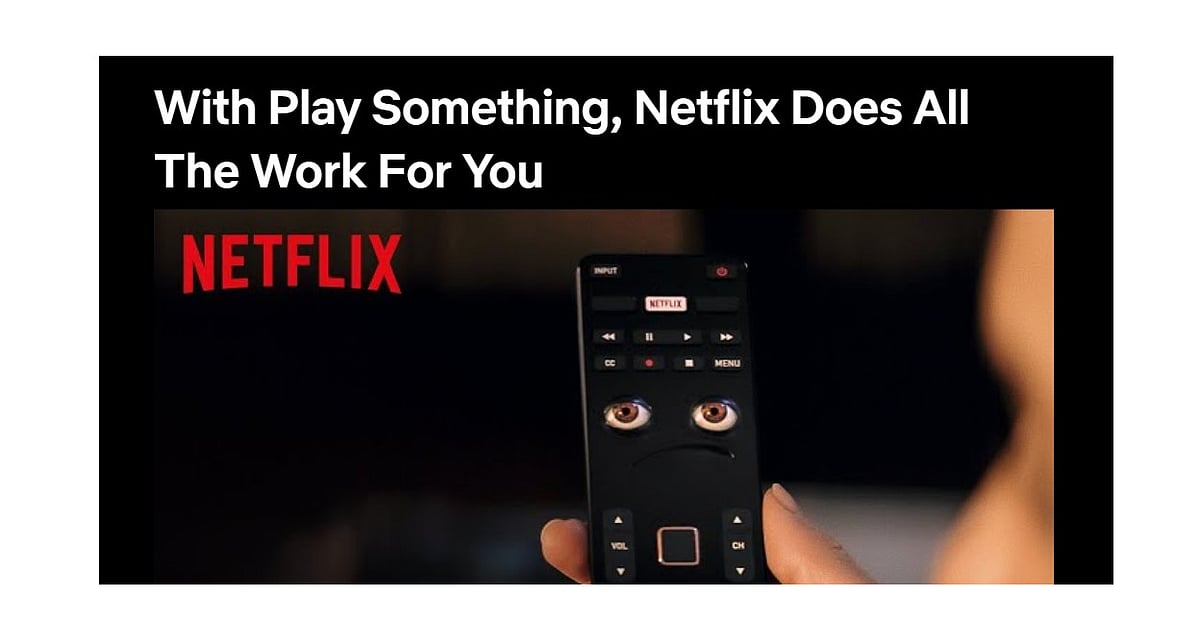 Netflix tests 'Play Something' feature on mobile
