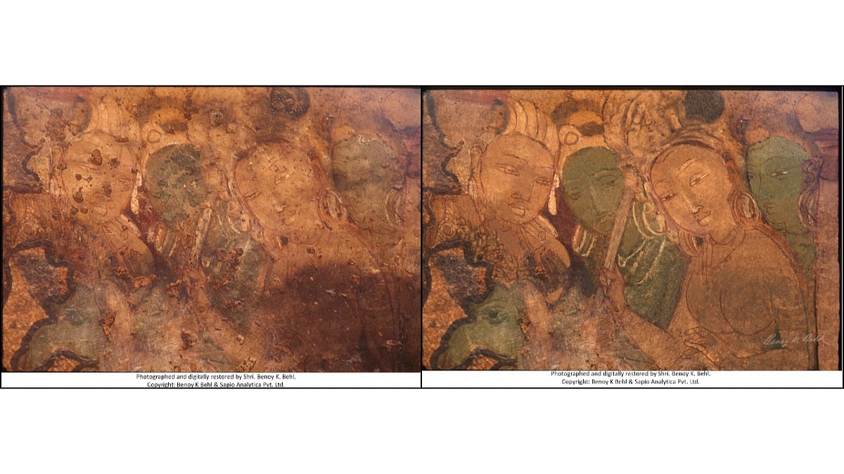 Earliest surviving Hindu painting from Badami restored