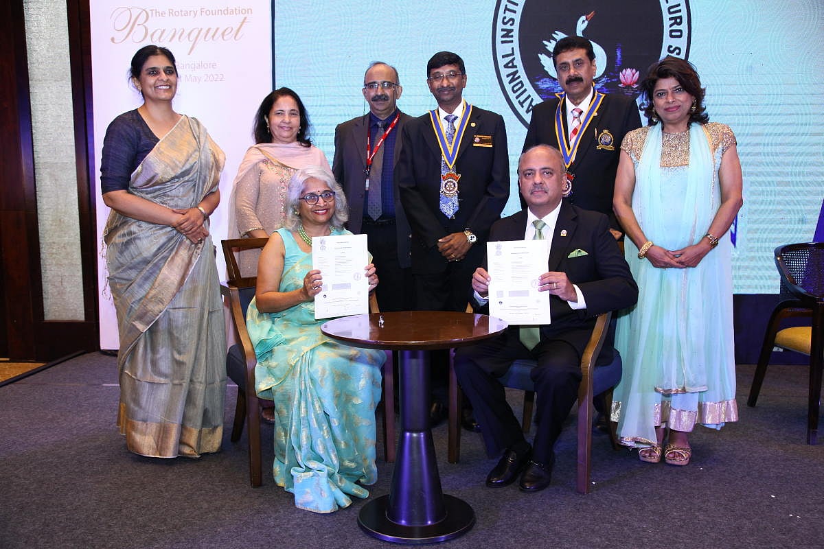 Rotary Club of Bangalore Midtown, Nimhans ink pact on brain health ...