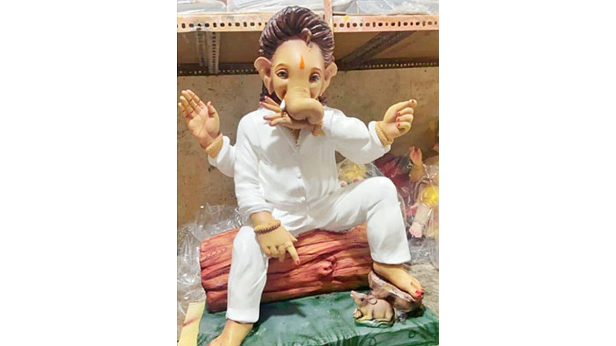 Film avatars of Allu Arjun, Ram Charan trend in Ganesh Chaturthi pandals