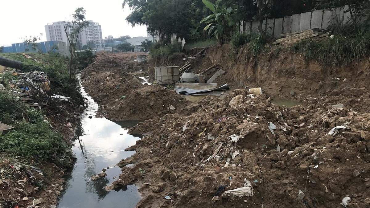 Stormwater drain shrinks as BWSSB builds UGD line near Manyata