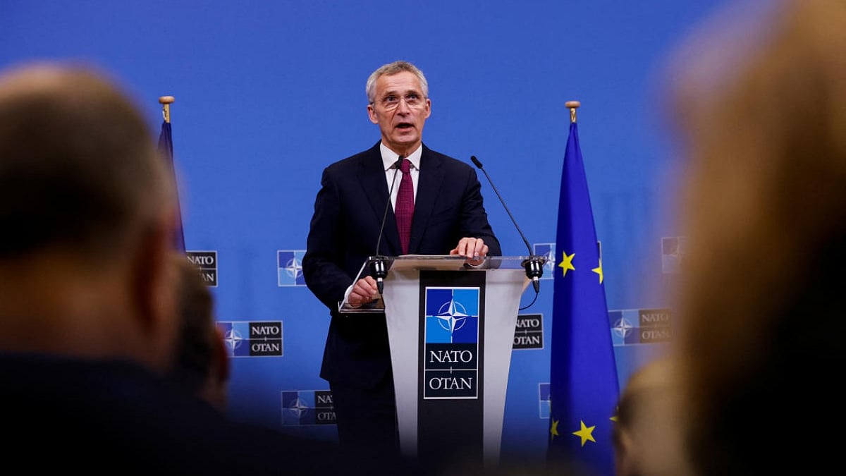 NATO chief says concerned China will arm Russia