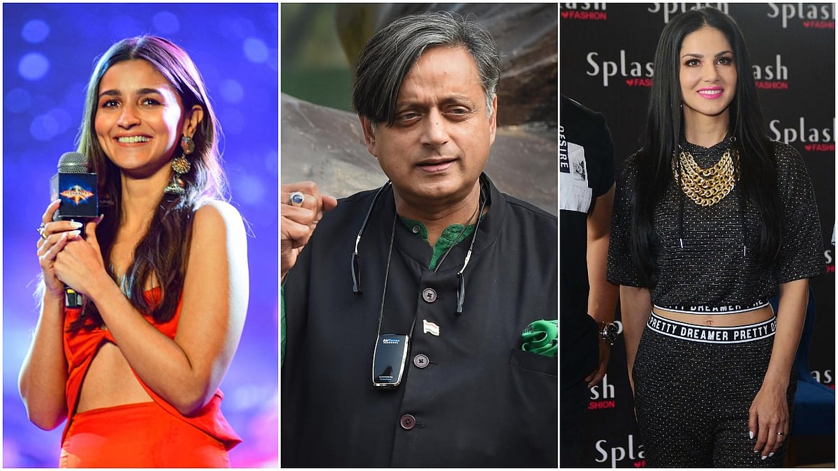 From Alia Bhatt, Shashi Tharoor to Sunny Leone, a look at PETA India's ...