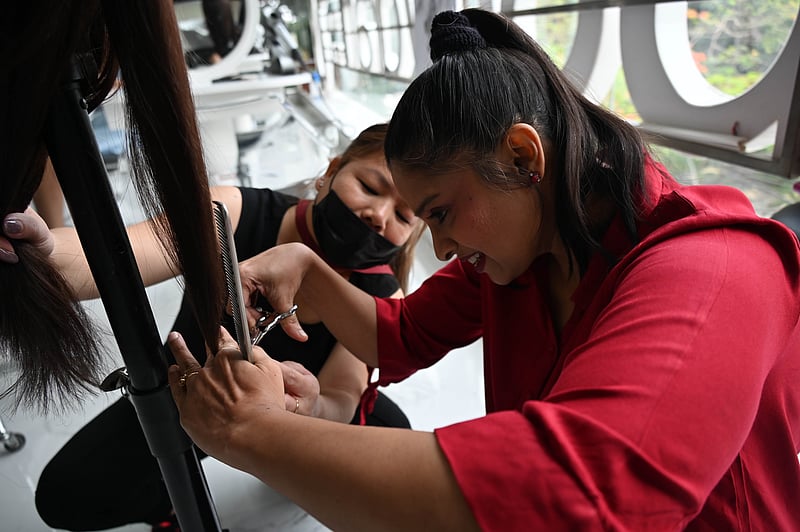 Snip, cut and blow dry