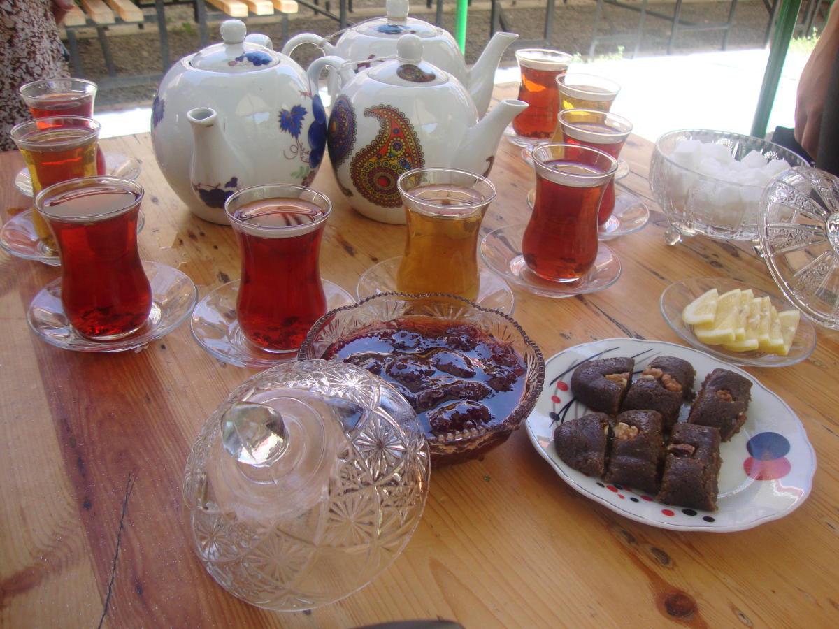 Over a cuppa of Azeri chay and Sheki halva