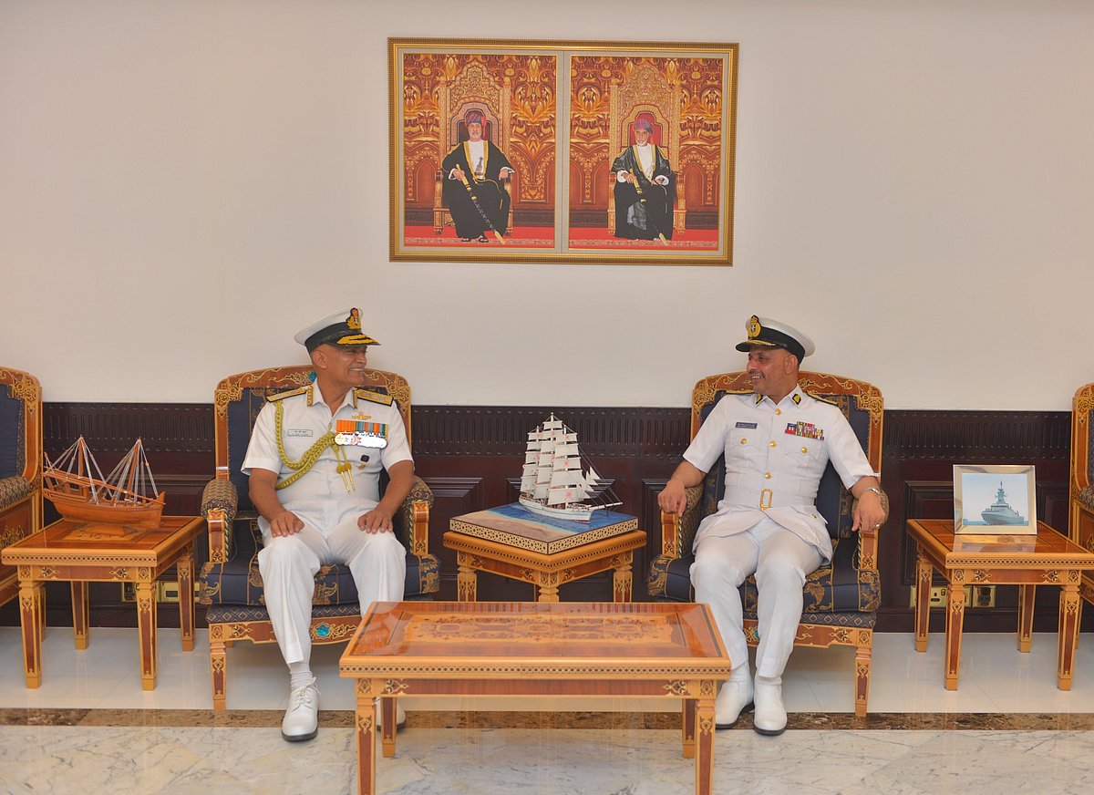Navy Chief visits Oman to boost bilateral defence ties