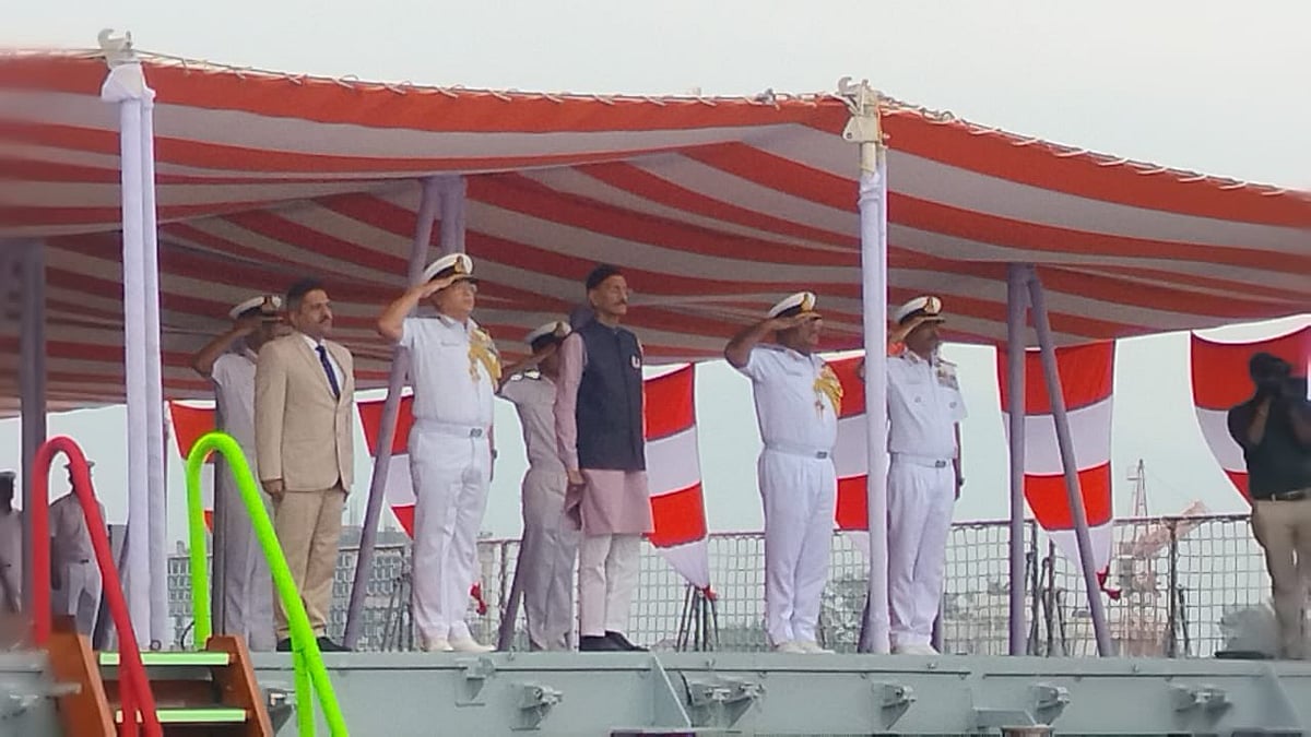 INS Nirdeshak, the second ship of Survey Vessel project, commissioned ...