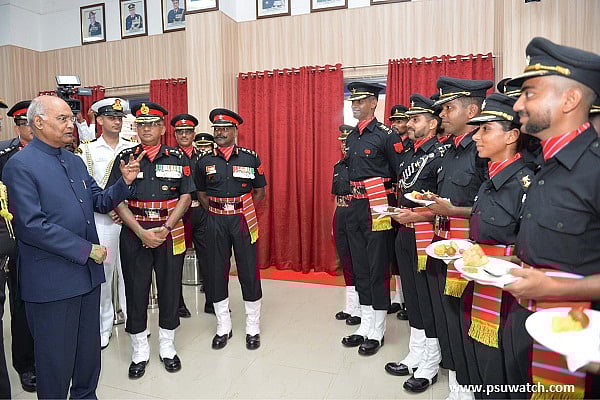 Ram Nath Kovind presents President’s Colours to AAD Corps
