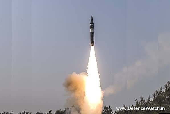 Short-Range Ballistic Missile ‘Agni-1’ successfully launched
