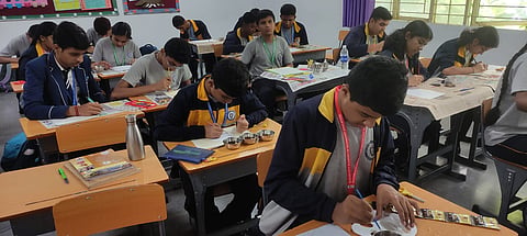 Silicon City Academy holds coffee painting competition