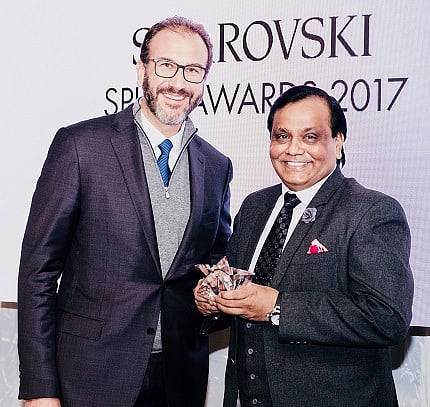 Rajendra Jain awarded with the SWAROVSKI SPIRIT AWARDS 2017