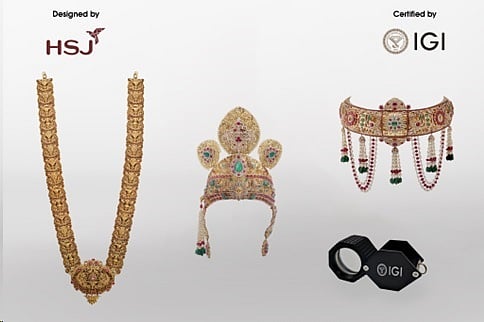 Shree Ram Lalla exclusive Shringar designed by HSJ, certified by IGI