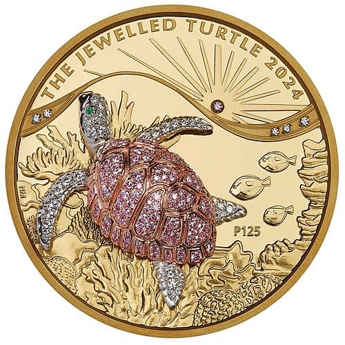 Perth Mint Unveils Luxurious Jewelled Turtle Coin, Showcasing ...