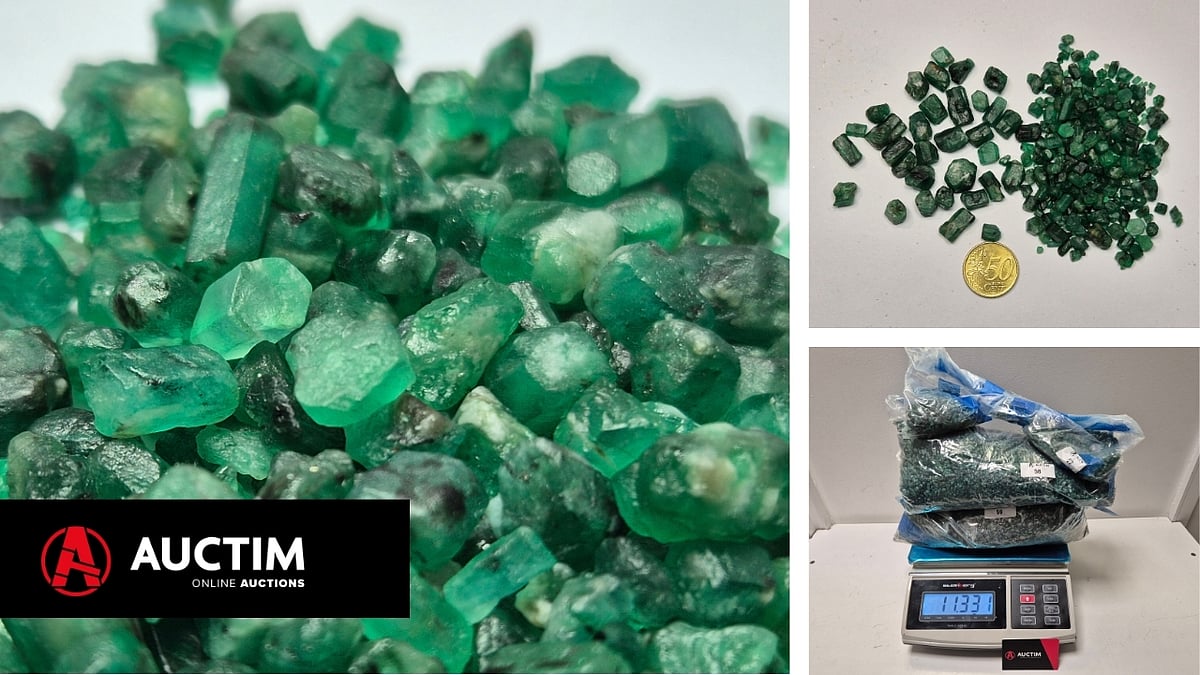 Over 1.4 Tons of Brazilian Rough Emeralds Head to Auction in Antwerp