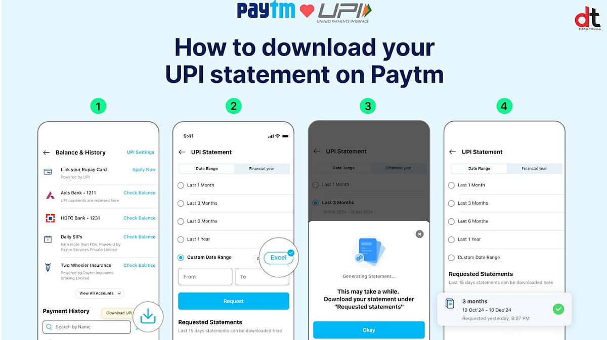 Paytm Introduces UPI Statements in Excel for Easier Tax Filing ...