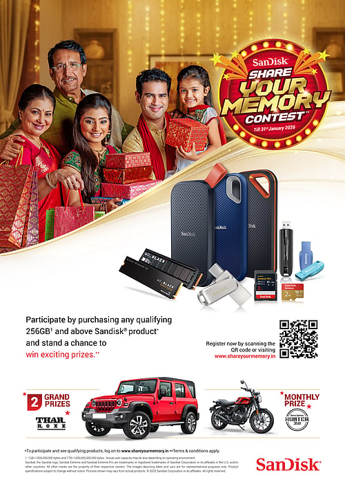 Sandisk Launches ‘Share Your Memory’ Contest with Grand Rewards
