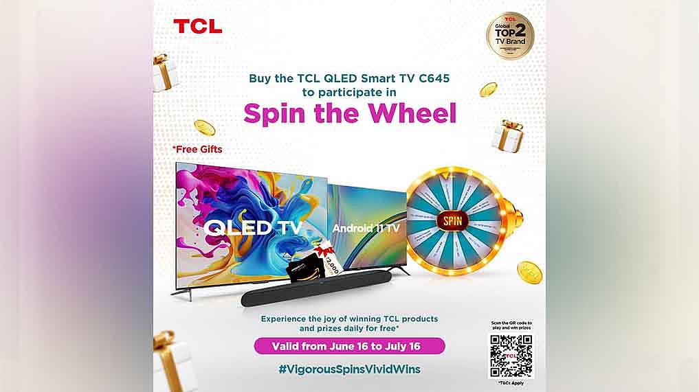 TCL Launches 'Spin the Wheel' Contest for C645 TV Range