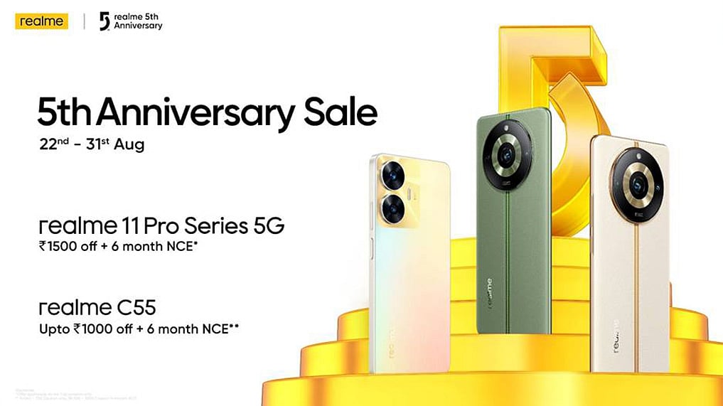 Realme Launches 5th Anniversary Sale, Know Top Offers