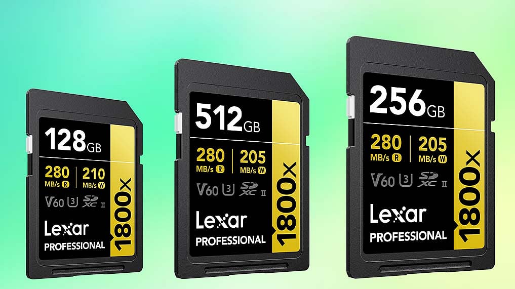 Lexar Unveils New Professional 1800x SDXC UHS-II Card GOLD Series