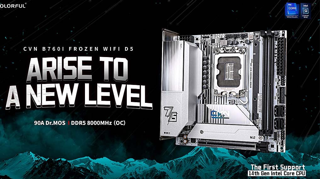 COLORFUL Introduces CVN B760I Frozen WiFi D5 Mini-ITX Motherboard