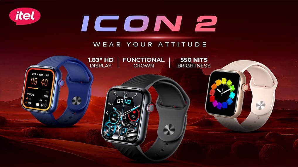 itel Introduces All-new Icon 2 Smartwatch with 2.5D Curved Display
