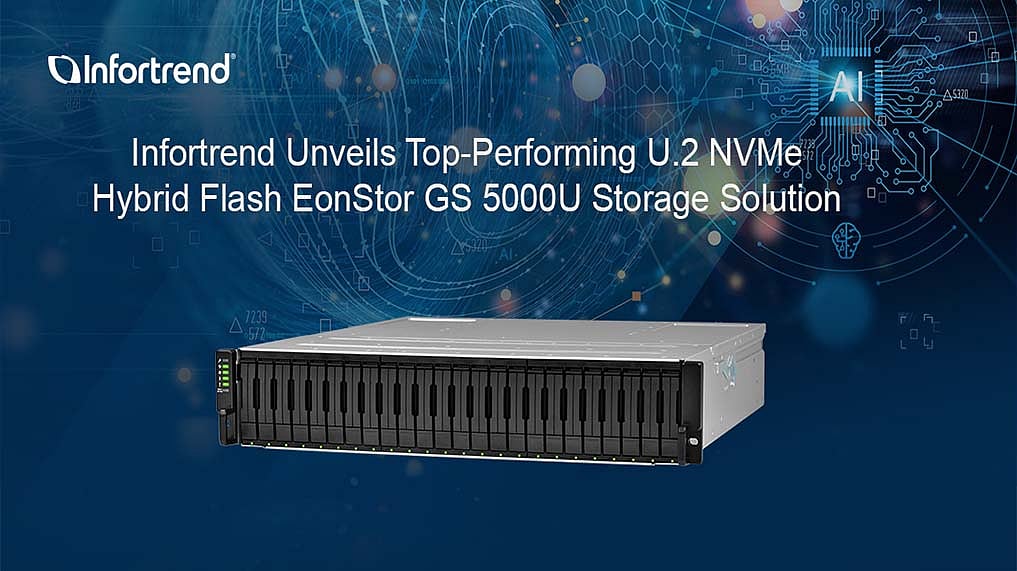 Infortrend Launches U.2 NVMe Hybrid Flash Storage for AI and HPC