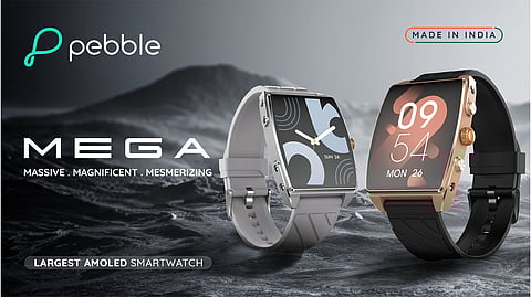 Pebble Introduces its Latest 'Pebble Mega' Smartwatch with AMOLED Display