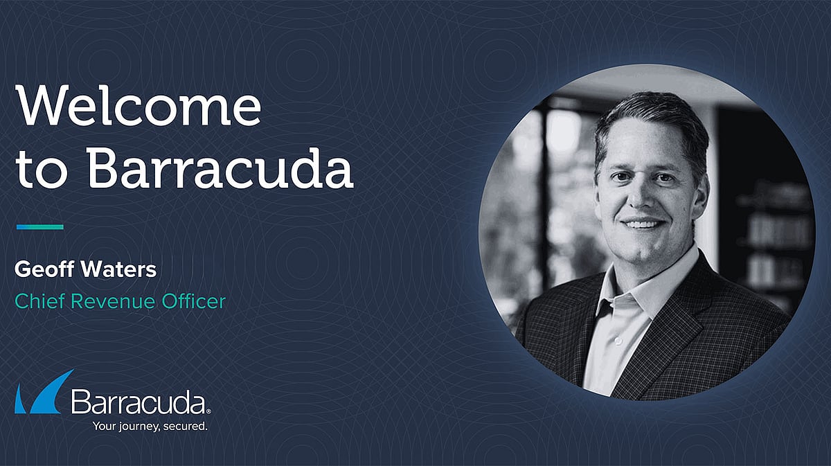 Barracuda Appoints Geoff Waters Chief Revenue Officer