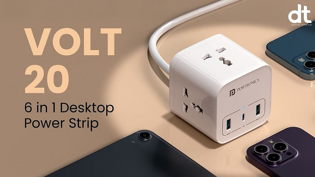 Portronics Introduces Volt 20, Versatile 6-In-1 Desktop Power Socket