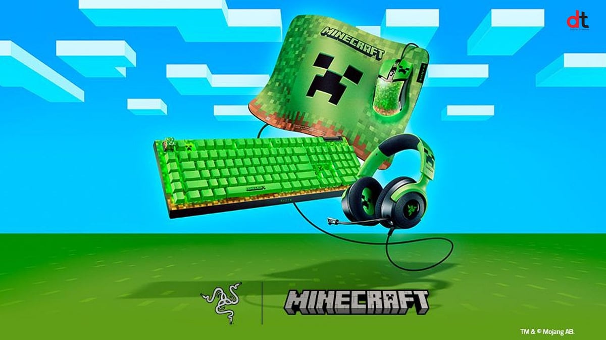 Razer Unveils Minecraft-Themed Gaming Gear for Ultimate Blocky Adventures