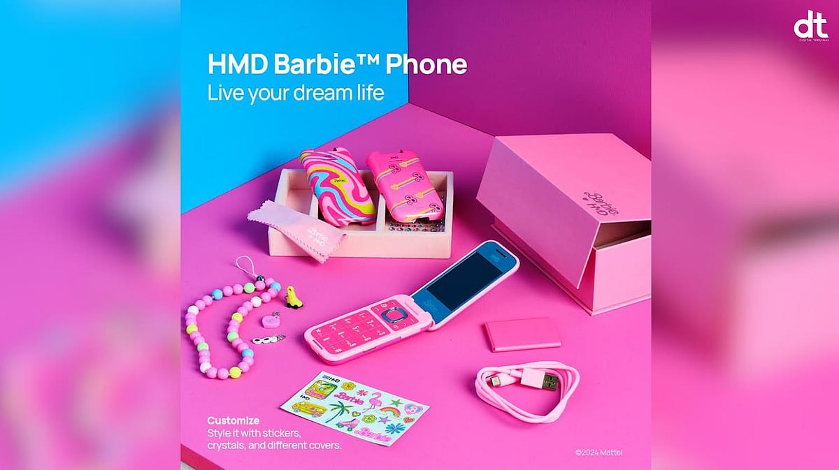 HMD Barbie Phone Launches with Vintage Covers, Crystal Stickers & More