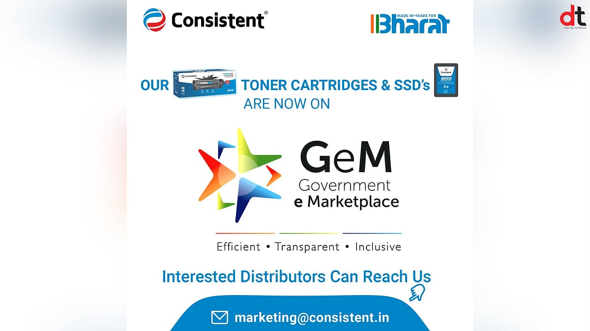 Consistent Cartridges & SSDs Now Available on GeM