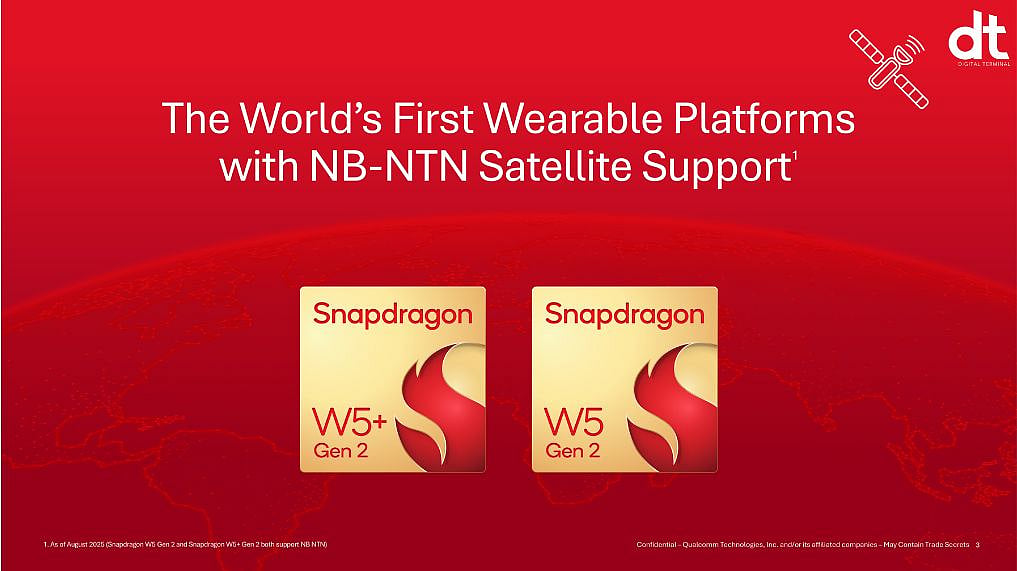 Qualcomm Launches Snapdragon W5+ and W5 Gen 2 Wearable Platforms