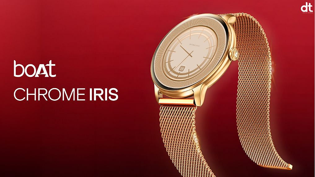 boAt Launches Chrome Iris Smartwatch with 1000-Nit AMOLED Display