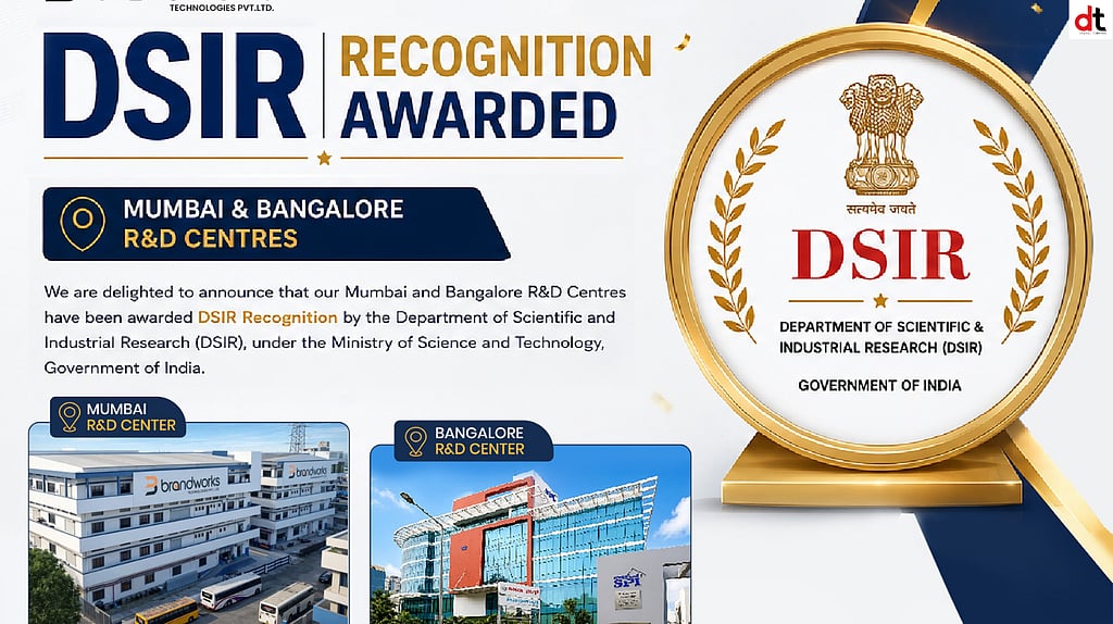 Brandworks Technologies Earns DSIR Recognition for In-House R&D Excellence