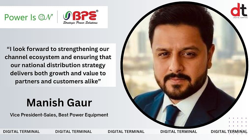 Best Power Equipment Reappoints Manish Gaur as Vice President of Sales