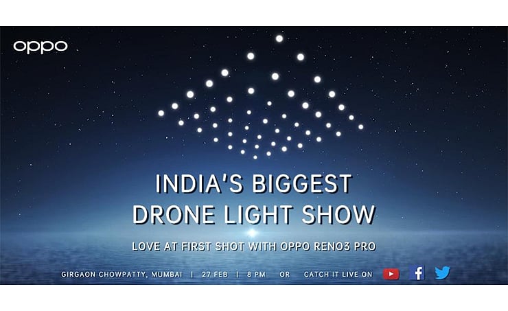 Oppo India, Oppo Drone Light Show, Oppo Reno 3 Pro, Oppo Smartphone, IT ...