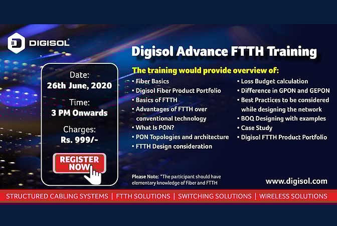 Digisol India, Digisol Partners, FTTH Products, FTTH Training Program, Training Program, Online ...