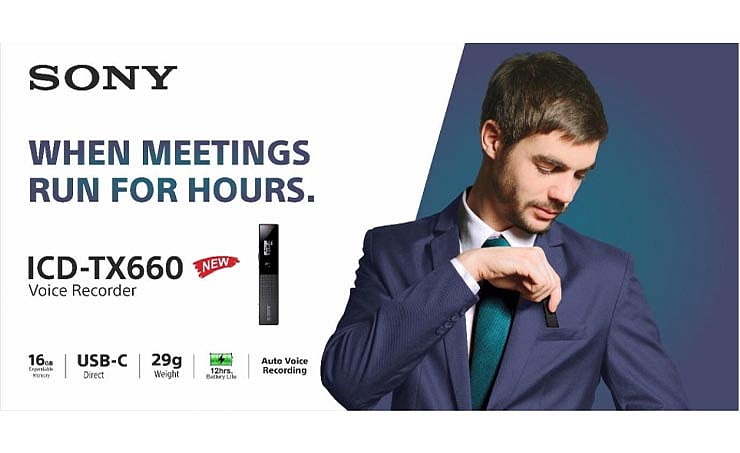 Sony India, Sony Voice Recorder, Sony ICT-TX660, Sony Voice Recorder ...
