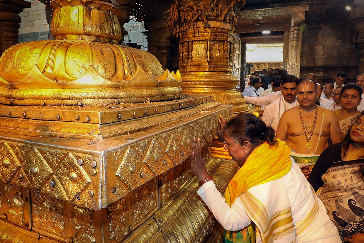 திருப்பதியில் திரௌபதி முர்மு சுவாமி தரிசனம்