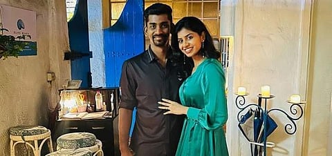 Tamil Actor Thalaivasal Vijay’s Daughter Gets Engaged To Cricketer Aparajith Baba