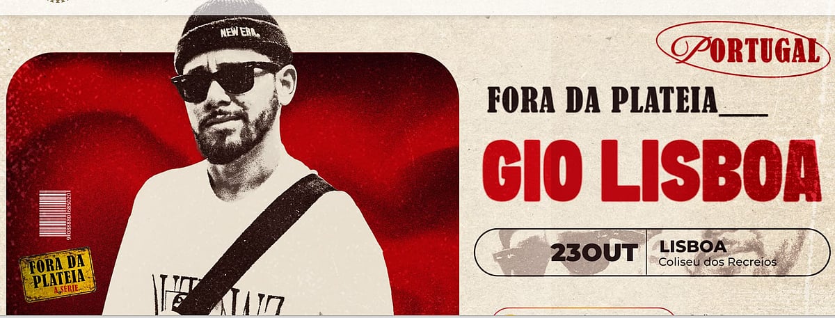Humorista Gio Lisboa apresenta turnê em Portugal com gravação dos shows