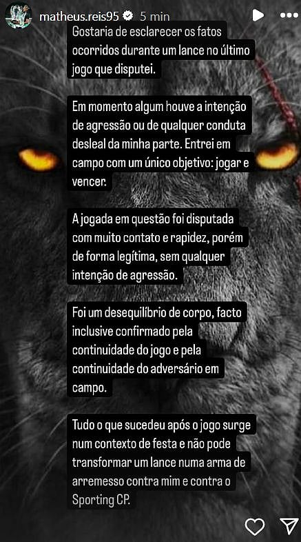 Controvérsia Final Taça: Matheus Reis nega agressão a Belotti