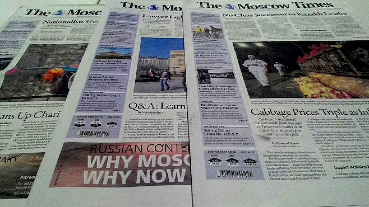 Jornal crítico do Kremlin The Moscow Times foi interditado pela justiça ...