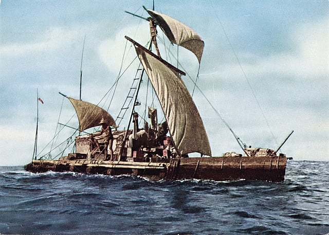 Rumo à Polinésia a bordo da jangada Kon-Tiki